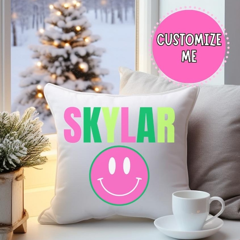 Smiley Face Pillow - Etsy