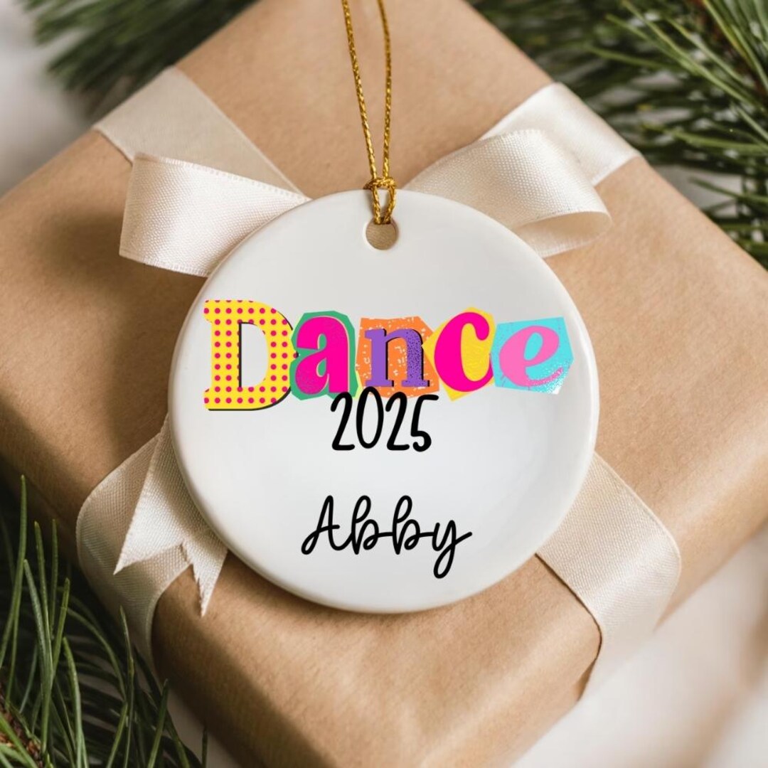 Dance Ornament, Custom Dancer Christmas Ornament, Personalized Dance ...