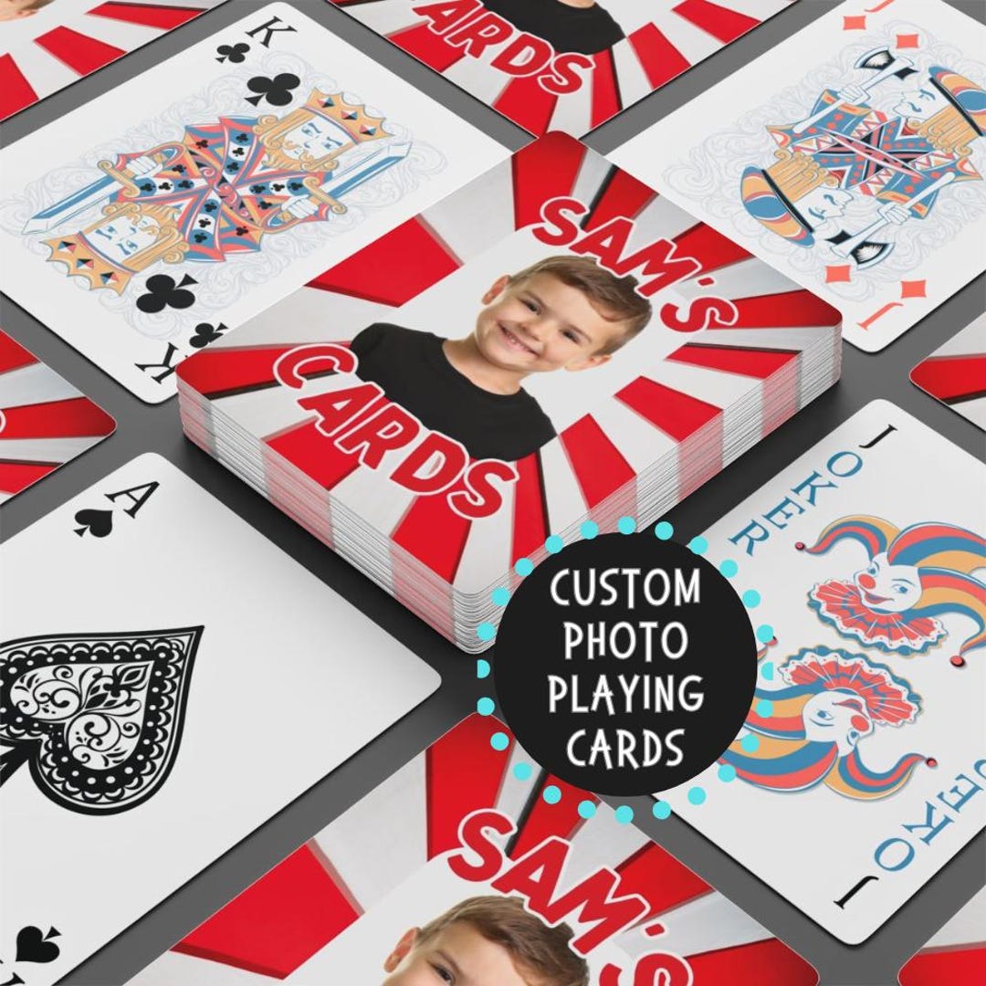 Custom Photo Playing Cards, Custom Name Playing Cards, Custom Photo ...