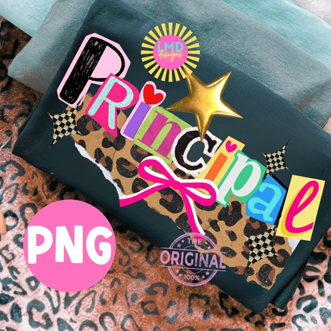 Principal PNG, Principal Sublimation, Preppy Principal Design, Coquette ...