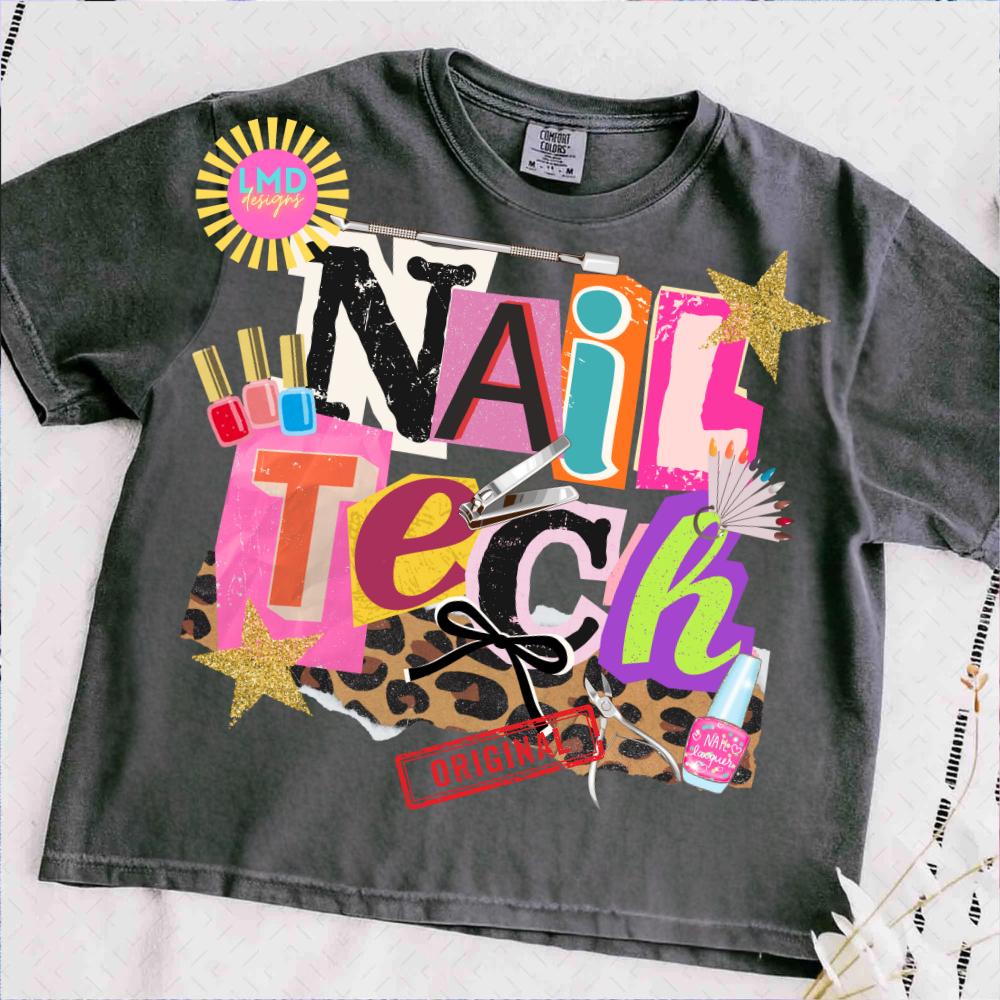 Nail Tech Png, Preppy Nail Technician Png, Cute Nail Tech Sublimation ...