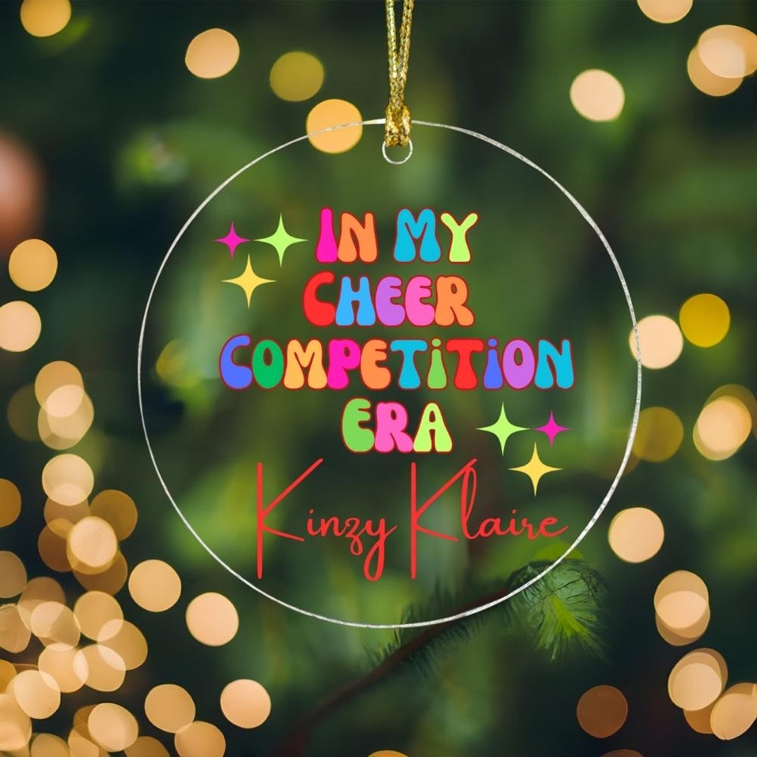 Personalized Cheer Ornament | Cheer Competition Era Custom Name ...