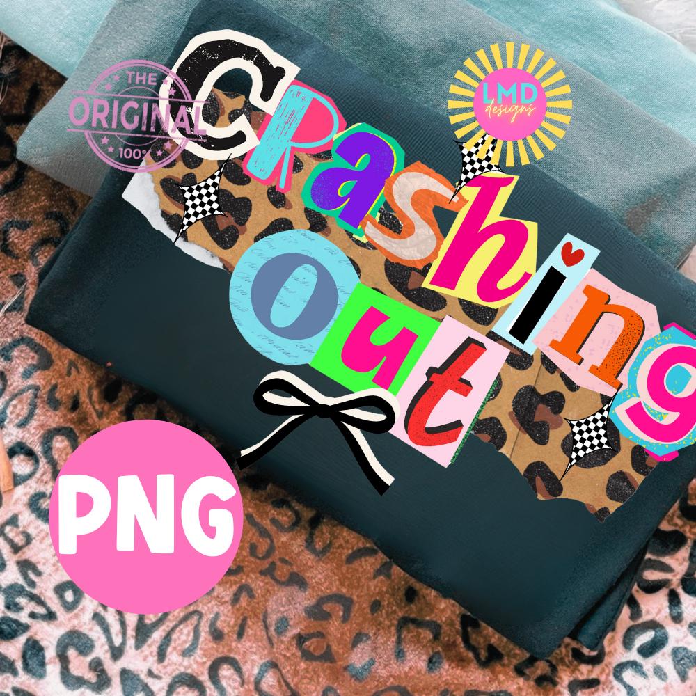 Crashing Out PNG, Preppy Girl Png, Funny Png Girly Shirt Design ...