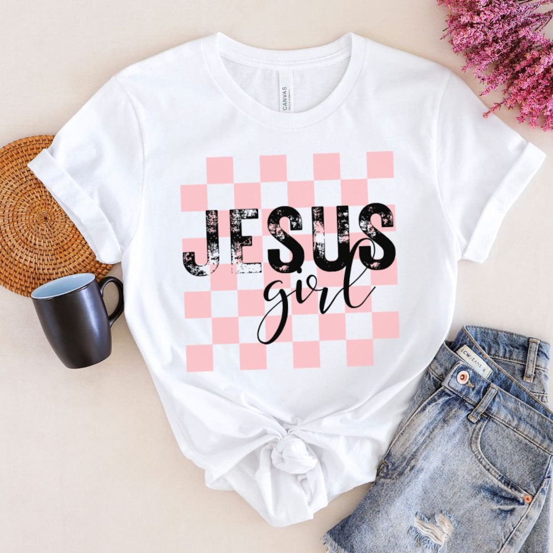 Jesus Shirt Jesus Girl Christian Shirt for Women Retro Christian Shirt ...