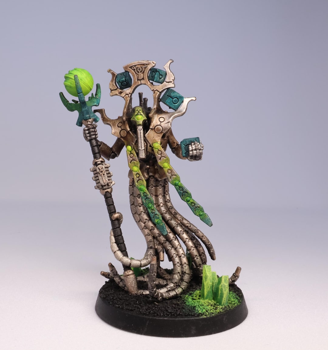 Necron Chronomancer Painted With Ready Base - Etsy