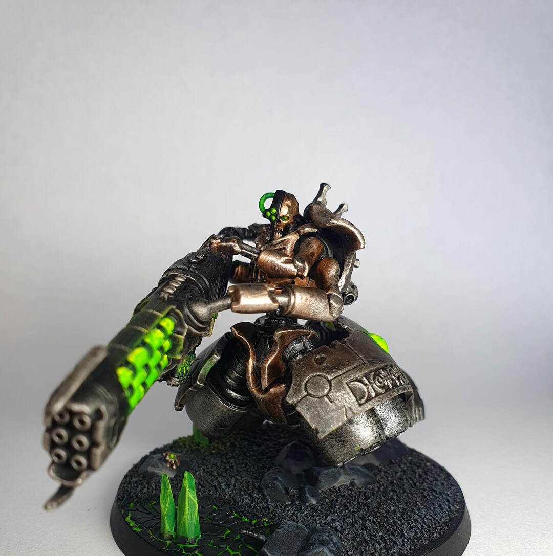 Necron Lokhust Heavy Destroyer Painted With Ready Base Warhammer 40k - Etsy