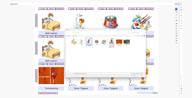 Video Instructions PDF Template for Routine Cards Download Personalized ...
