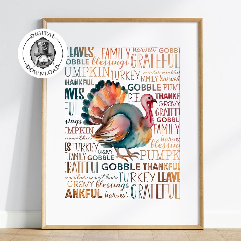 Thanksgiving Art - Etsy