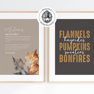 Fall Print Bundle Autumn Favorites Wall Art Thanksgiving 004-0008 - Etsy