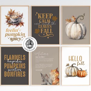 Fall Print Bundle | Autumn Favorites Wall Art | Thanksgiving - 004-0008 ...