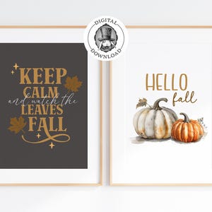Fall Print Bundle | Autumn Favorites Wall Art | Thanksgiving - 004-0008 ...