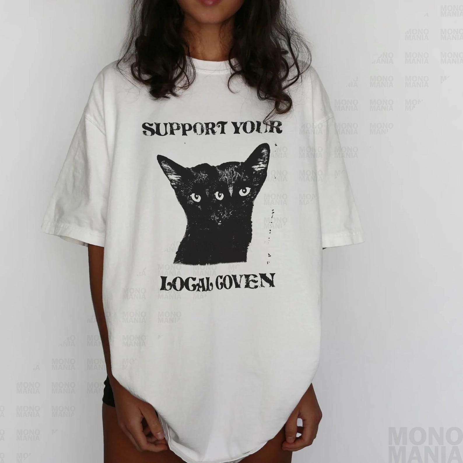 Support Your Local Coven Shirt, Black Cat Shirt, Witchy Shirt, Funny ...