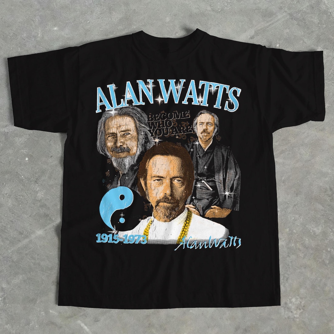 Alan Watts Vintage Style Unisex Heavy Cotton Tee, Sacred Geometry ...