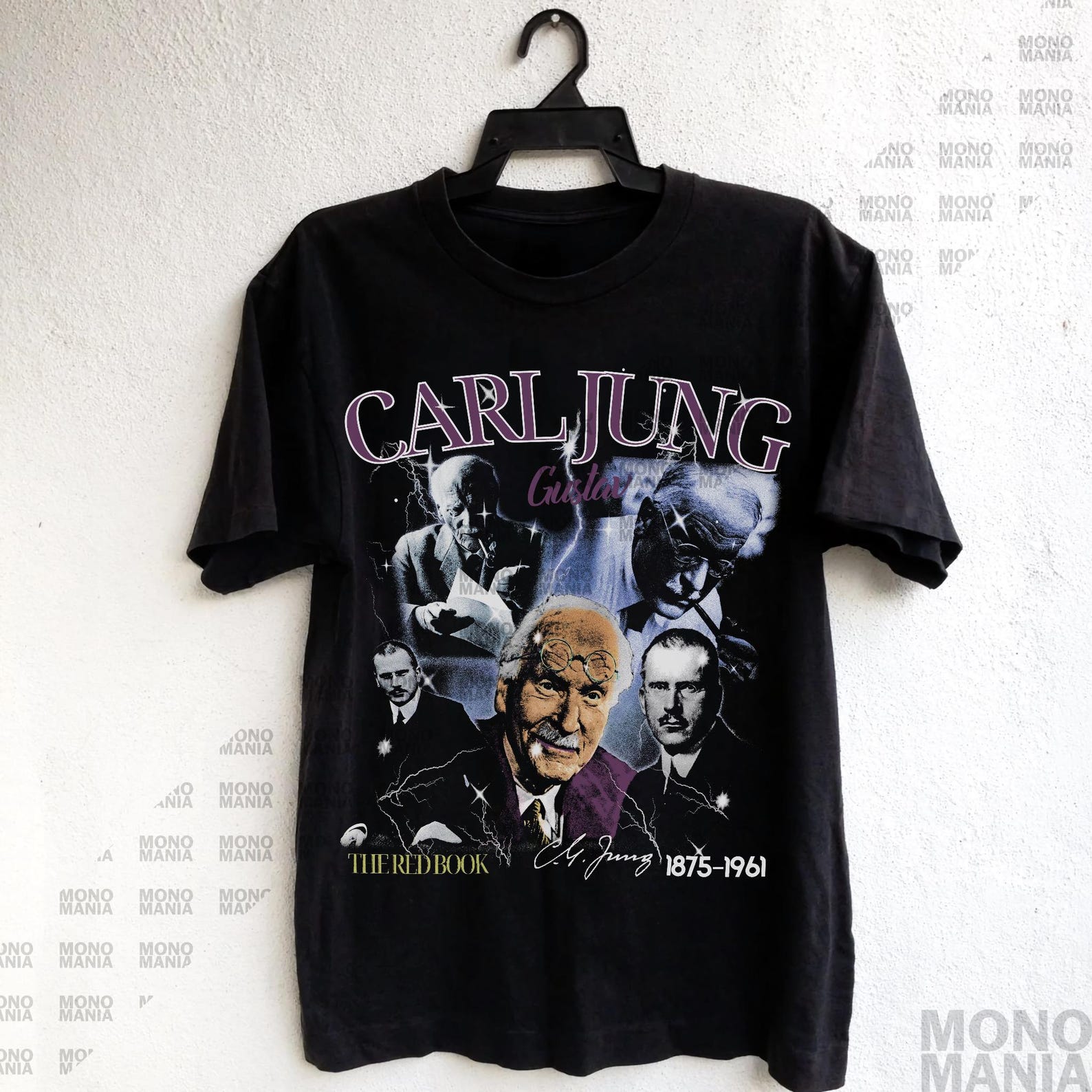 Carl Jung Tshirt Vintage 90s Gangsta Lightning Shirt Psychology Gift ...