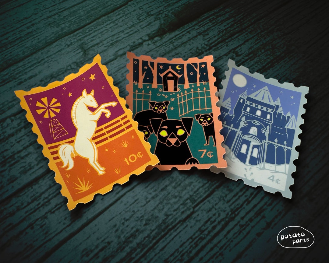 Nancy Drew Postage Stamp Die Cut Stickers - Three Vinyl Stickers - Etsy