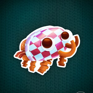 BBQ Bunger Die Cut Sticker - Bugsnax Vinyl Sticker - Cute Burger - Etsy