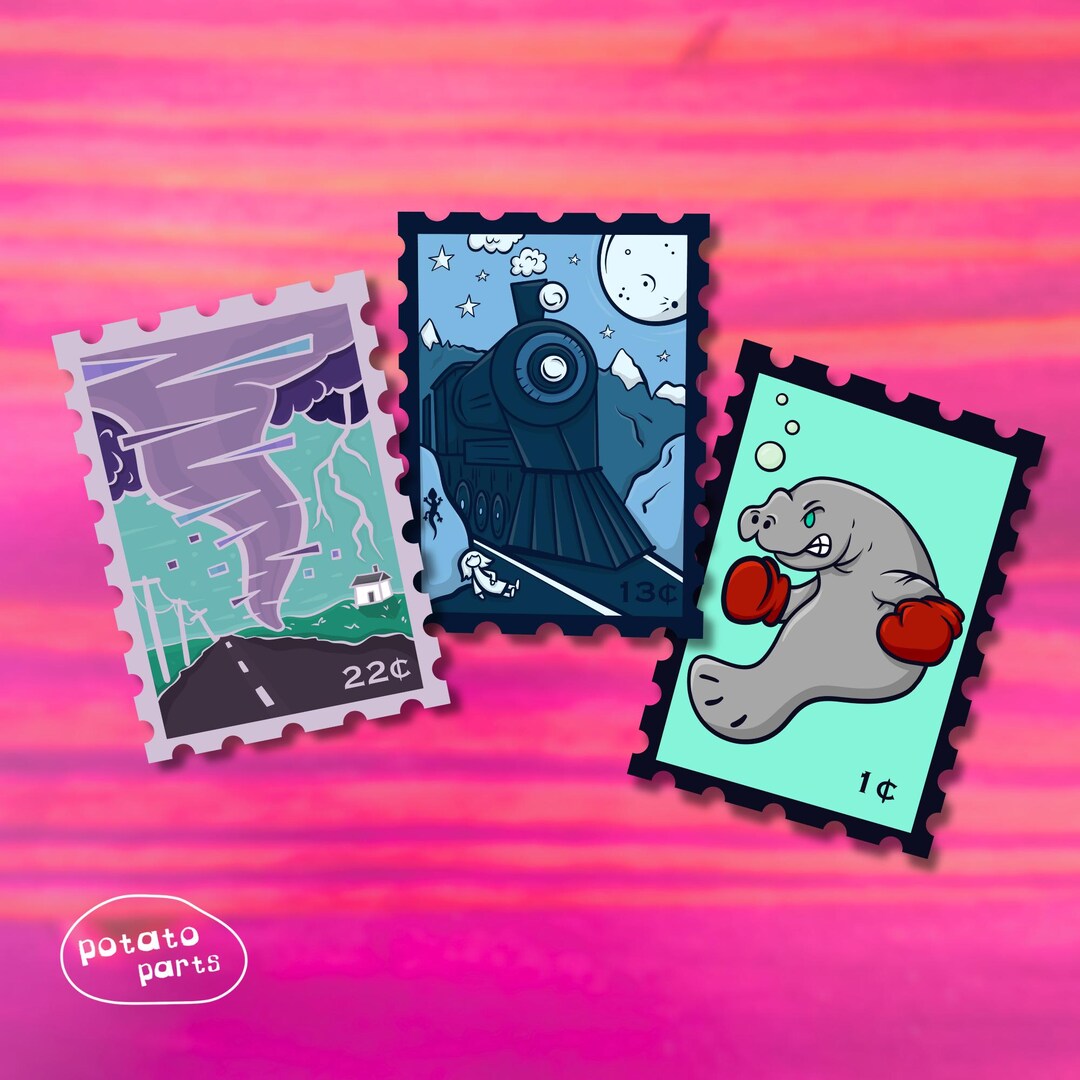 Nancy Drew Postage Stamp Die Cut Stickers - Three Vinyl Stickers - PACK ...