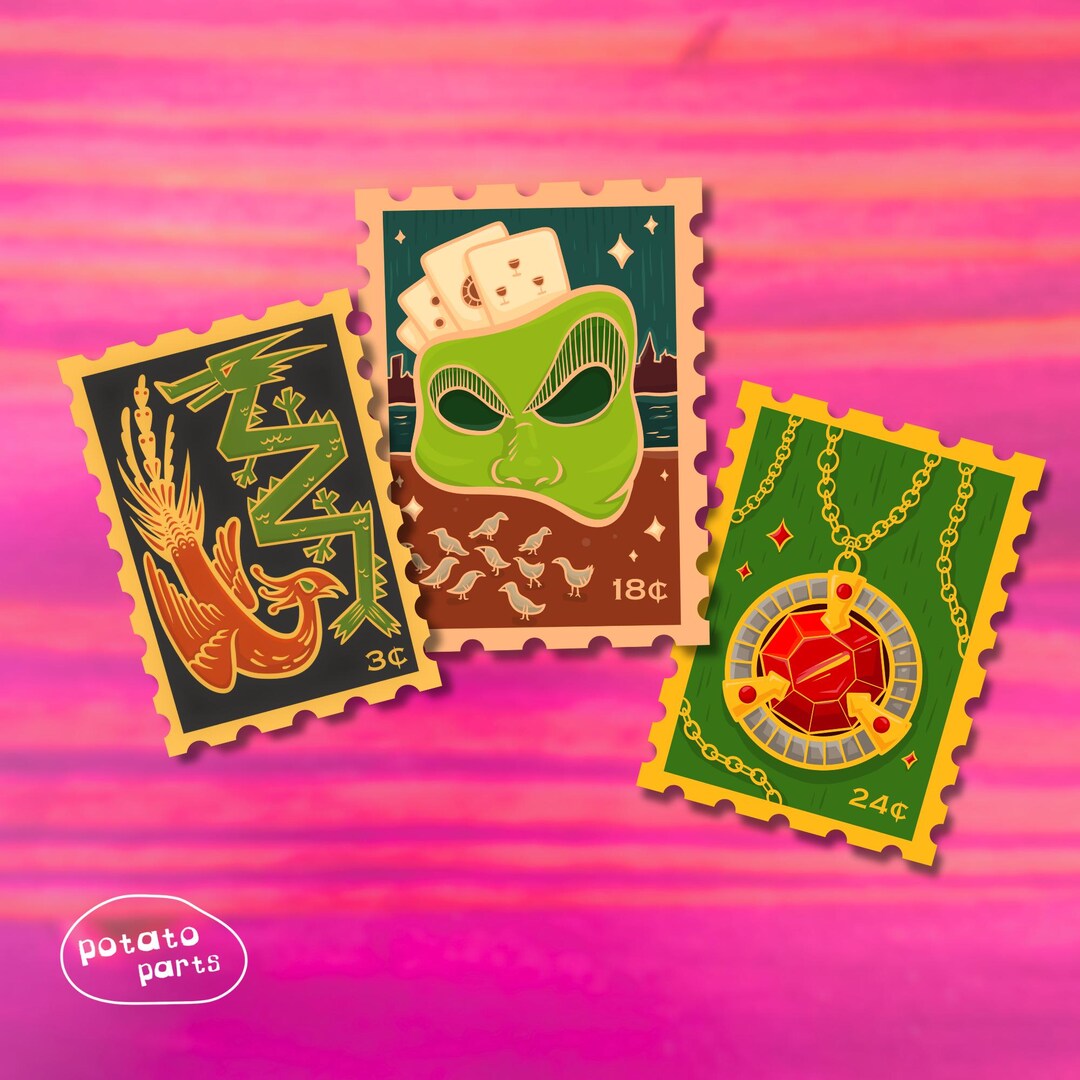 Nancy Drew Postage Stamp Die Cut Stickers - Three Vinyl Stickers - PACK ...