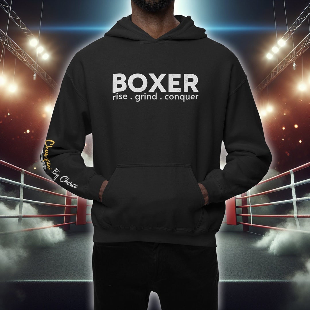Boxing Pullover Hoodie for Hubby Hoodie Gift for Boxer Birthday Hooded ...
