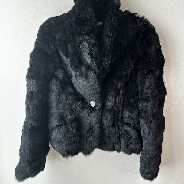 Black Fur Coat - Etsy