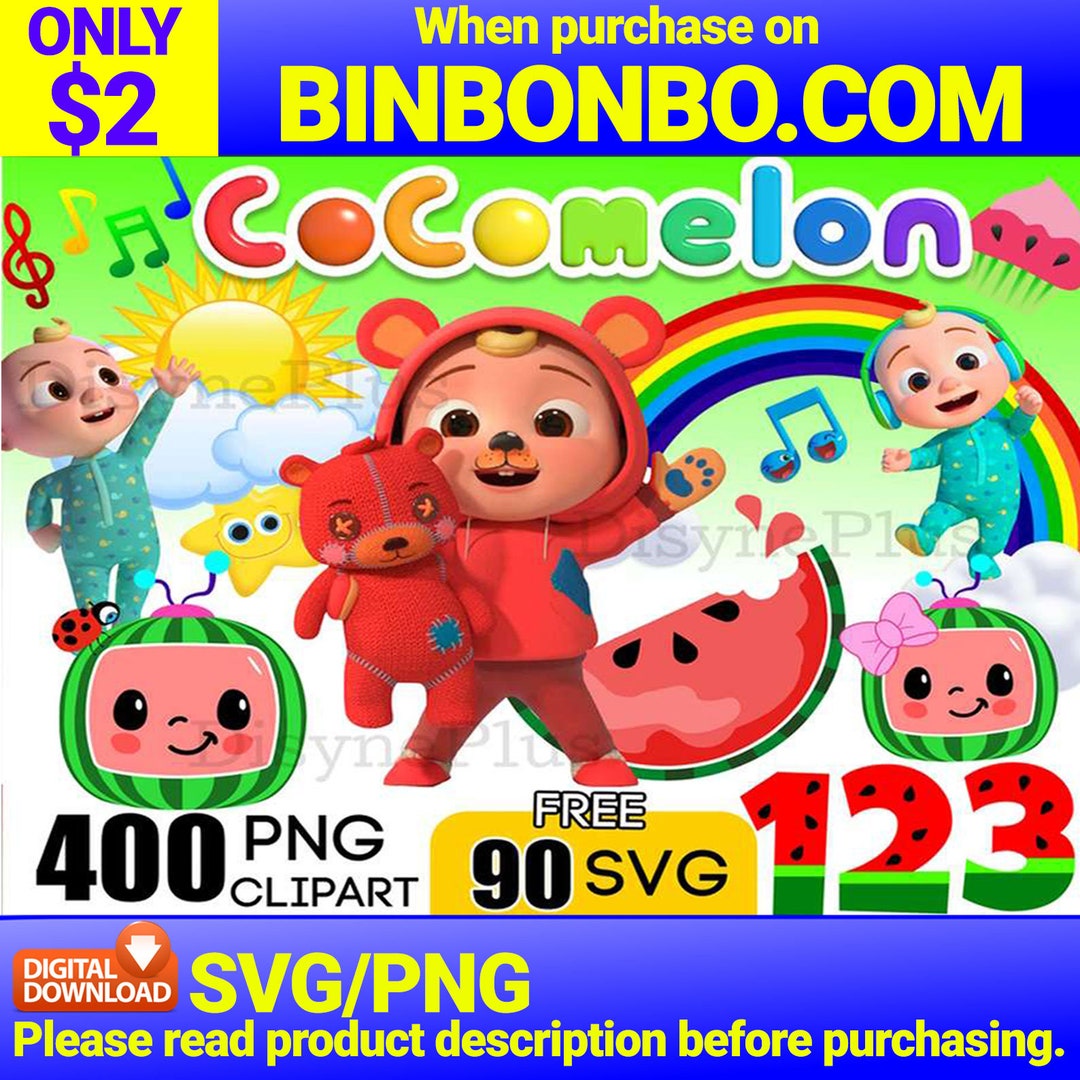 490 Mega Cocomelon SVG PNG Bundle, Cocomelon Alphabets Png, Coco Font ...