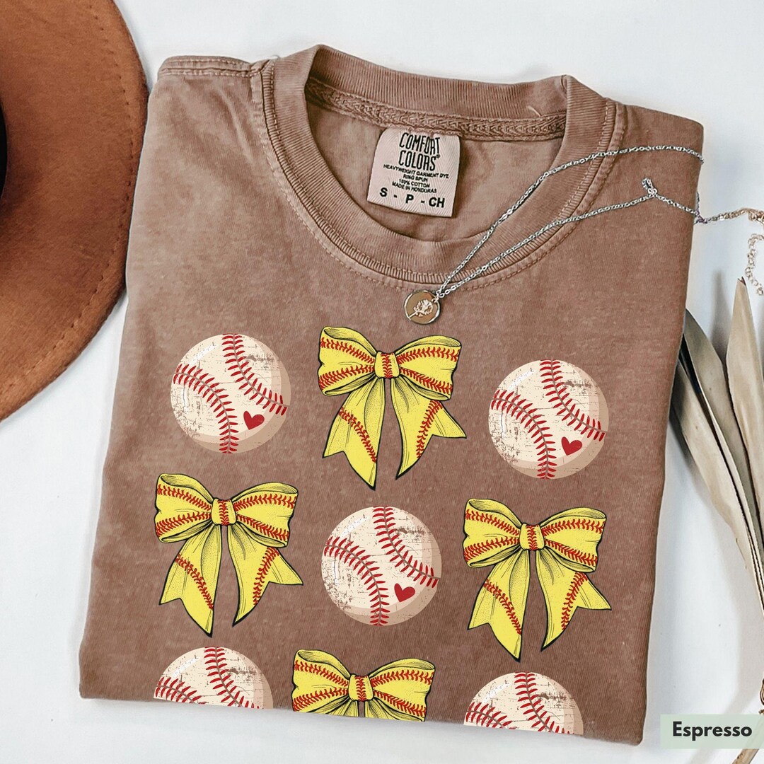 Comfort Colors® Softball Baseball Shirt, Cute Softball Mama Shirt ...