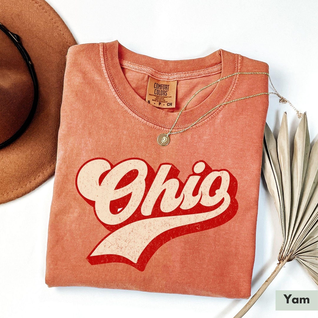 Comfort Colors® Retro Ohio Shirt, State of Ohio Shirt, Ohio Tshirt ...