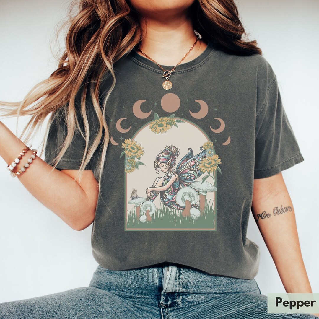 Fairycore Comfort Colors Shirt, Fairy Grunge, Whimsigoth Clothing ...