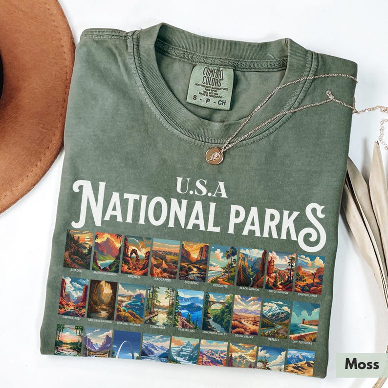 Comfort Colors® National Parks Shirt USA National Park Camping Gift ...