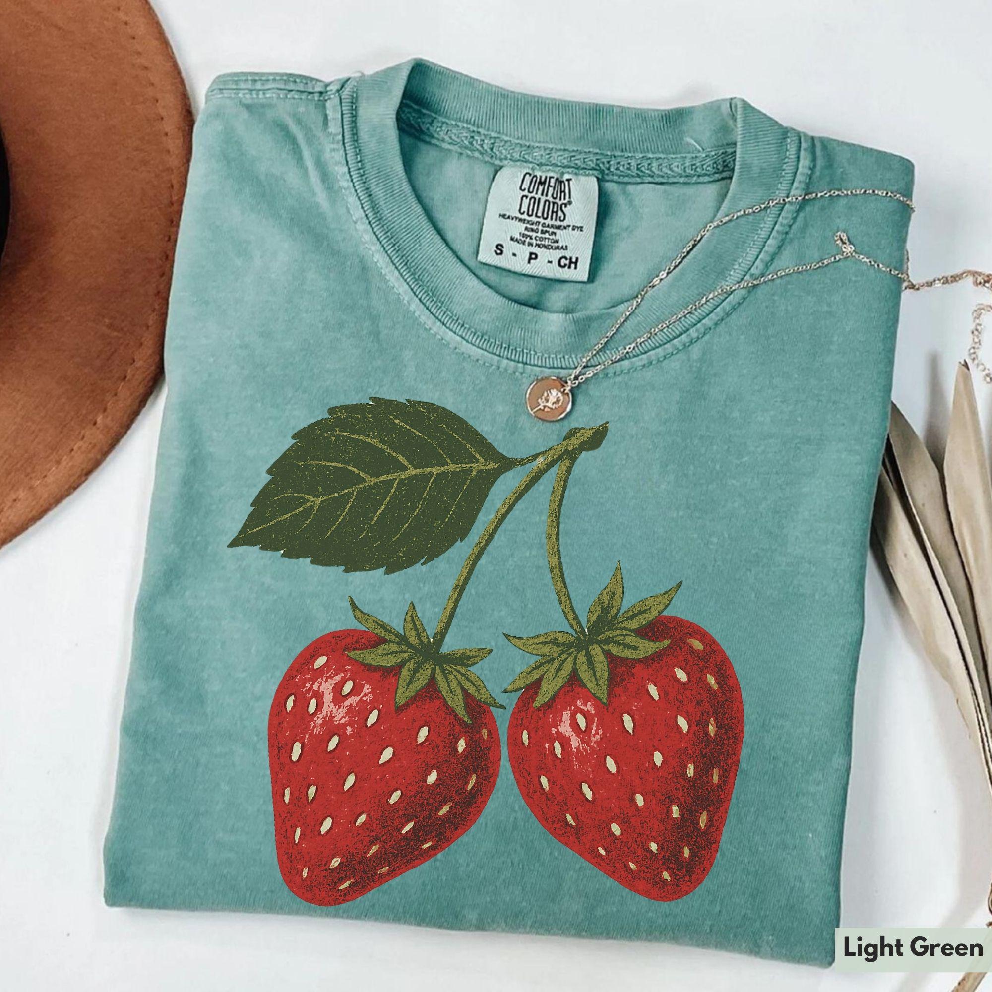 Comfort Colors® Vintage Strawberry Shirt, Summer Strawberry Shirt ...