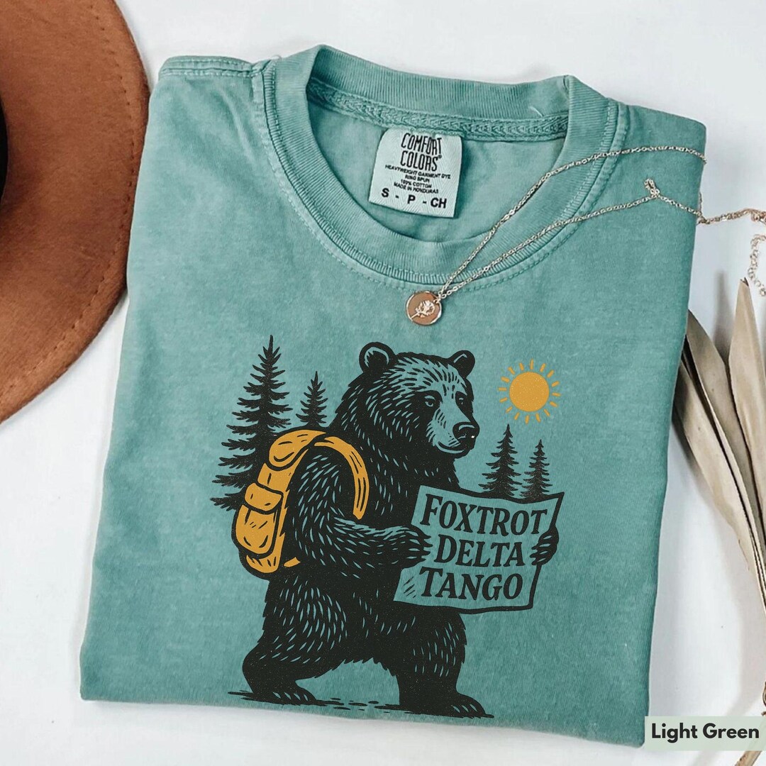 Comfort Colors® FDT Resist Bear Shirt, Foxtrot Delta Tango Anti Trump ...