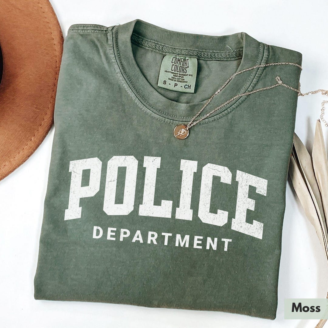 Comfort Colors® Police Department Shirt, Police Shirt, Police ...