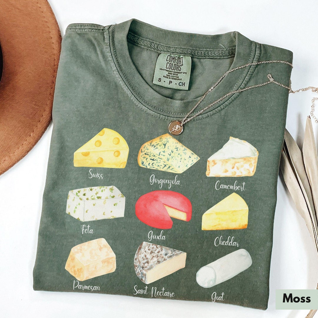 Comfort Colors® Cheese Shirt, Cheese Lover Shirt, Gift for Foodies ...