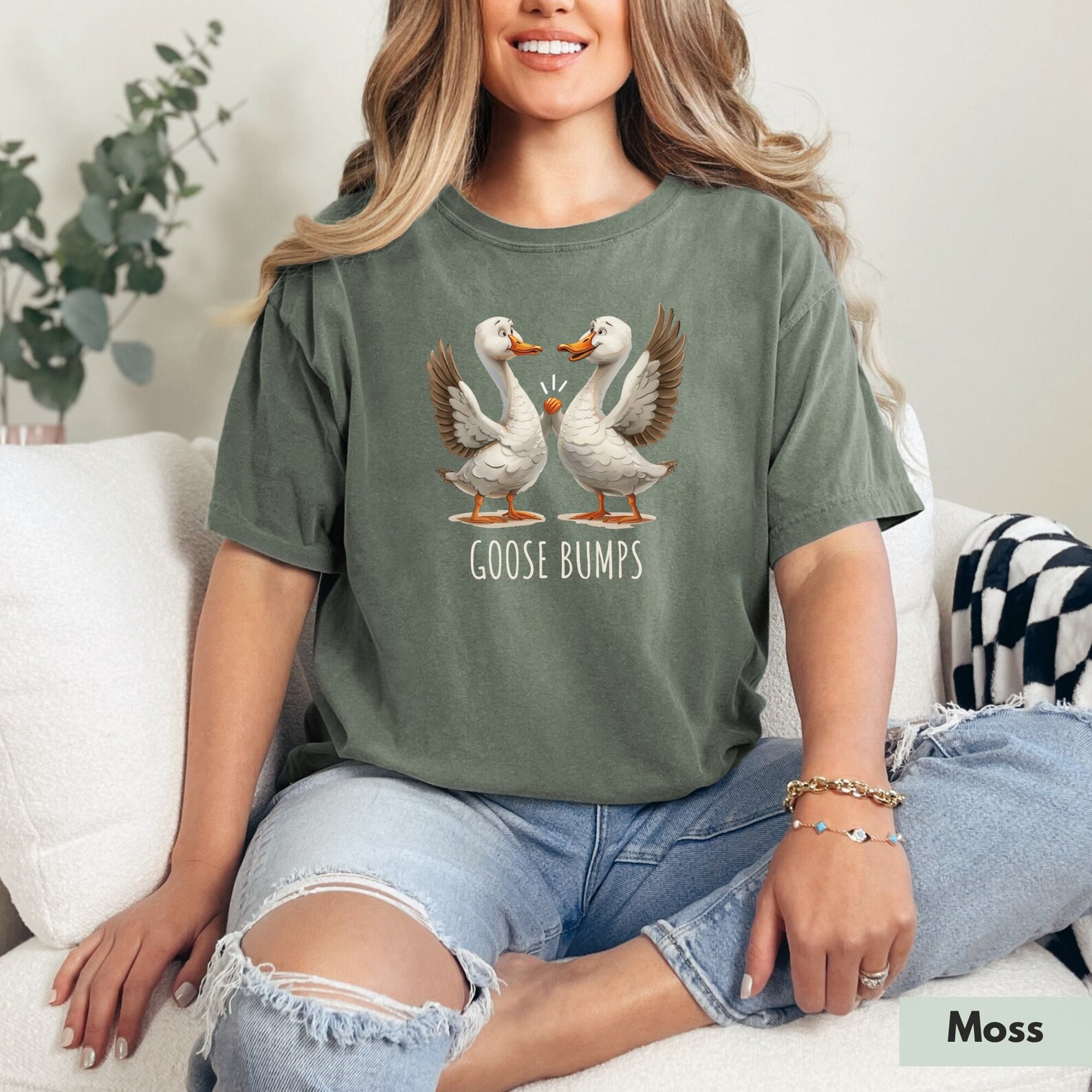 Goose Bumps Comfort Colors® Tshirt Silly Goose T-shirt Goose Lover Tee ...