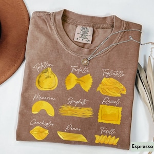 Comfort Colors® Pasta Shirt, Pasta Lover Gift, Spaghetti Shirt, Nonna ...