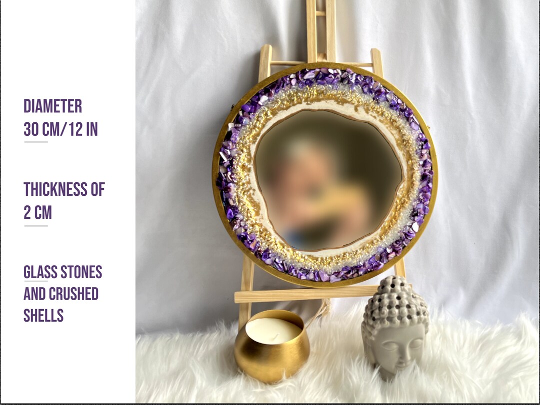 Epoxy Resin Mirror, Epoxy Wall Mirror, Handmade Wall Mirror, Handmade ...