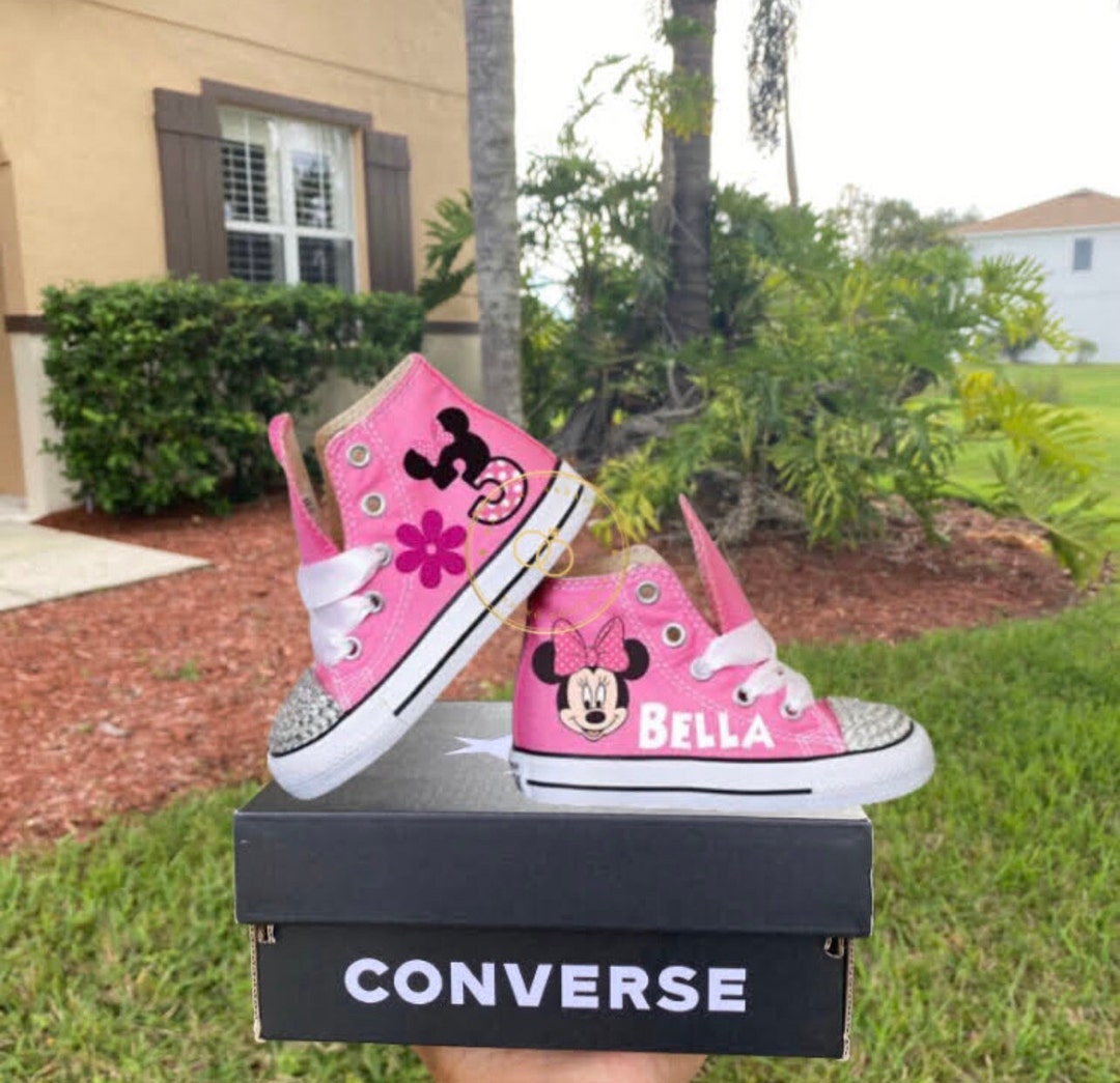 Minnie Mouse Converse Sneaker, Minnie Mouse Bling Sneaker, Minnie Mouse ...