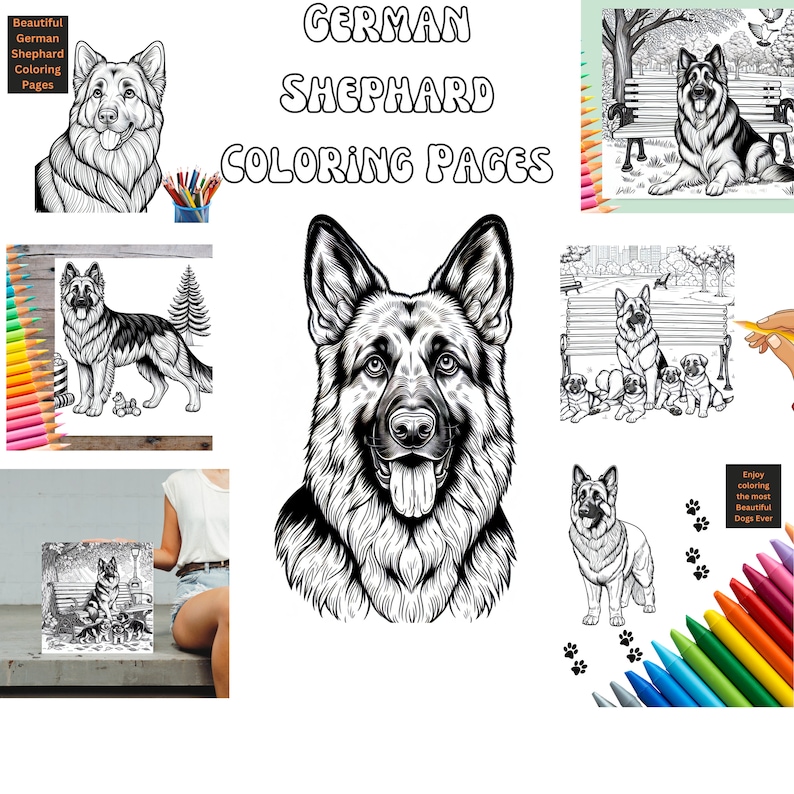 Coloring Pages, Relaxing Activity Filled With Love & Devotion for Dog ...