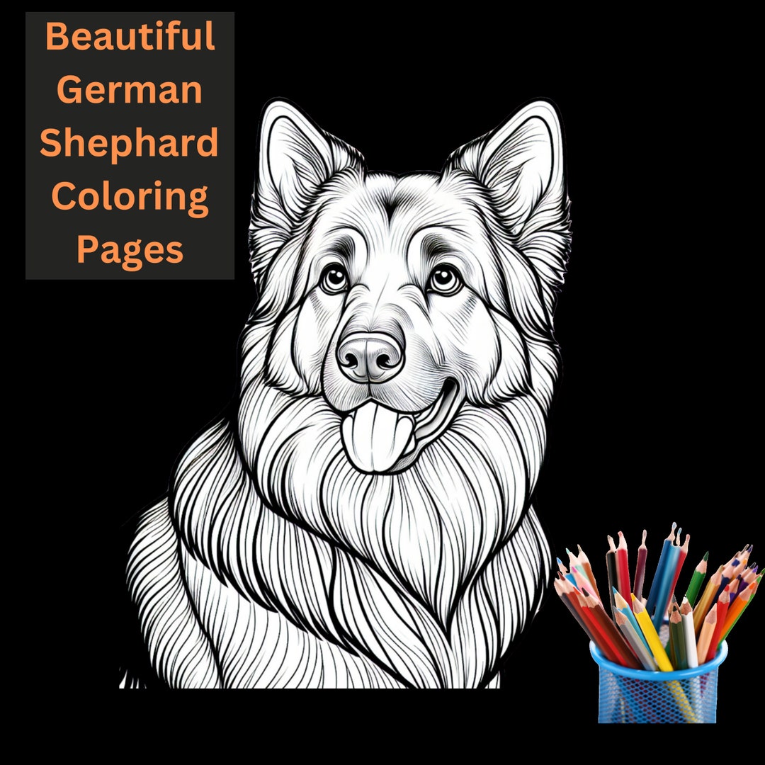 Coloring Pages, Relaxing Activity Filled With Love & Devotion for Dog ...