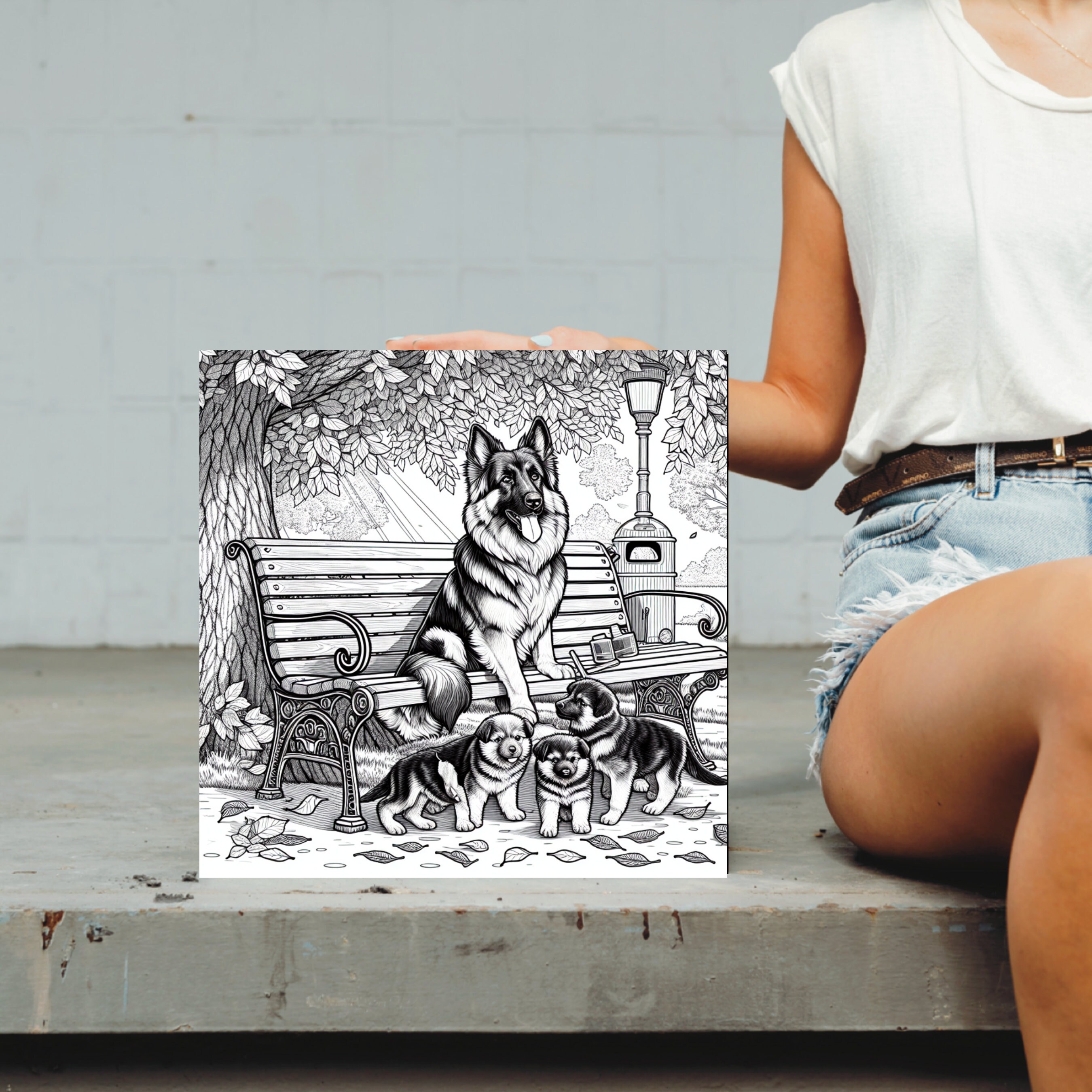 Coloring Pages, Relaxing Activity Filled With Love & Devotion for Dog ...