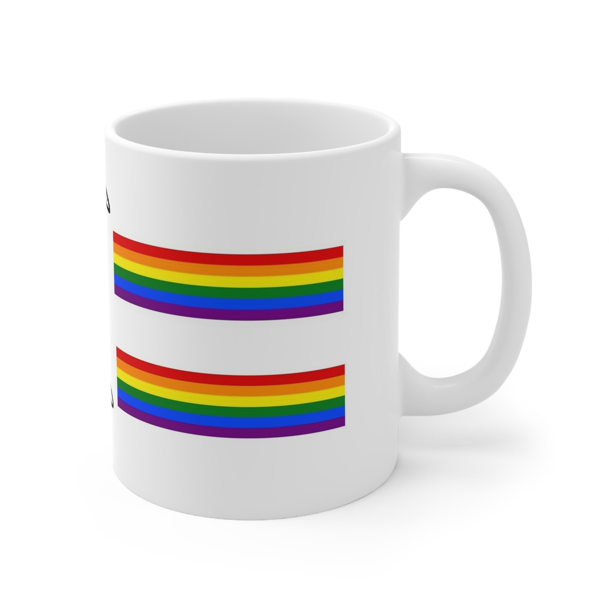 Unity in Equality: Rainbow Equal Sign Ceramic Mug 11oz - Etsy
