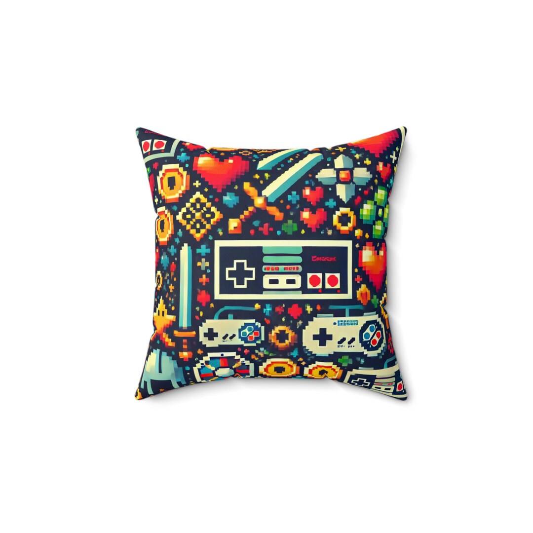 Gamer Pillow, Gaming Room Decor, Video Game Throw Cushion, Gamer Gift ...