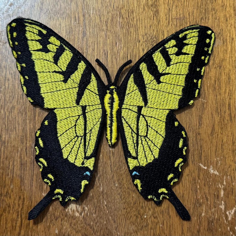 Eastern Tiger Swallowtail Butterfly Embroidery or Magnet - Etsy
