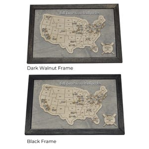 Custom Baseball Stadium Travel Map Tracker, Personal Ballpark Stadium ...