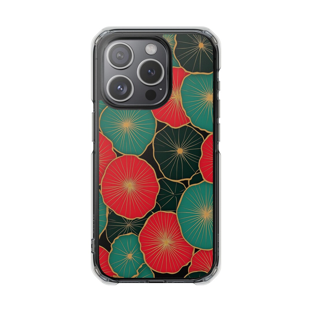 Japanese Kikko Design - Magnetic Clear Impact Phone Cases - iPhone 14 & 15v Magsafe® Compatible ...