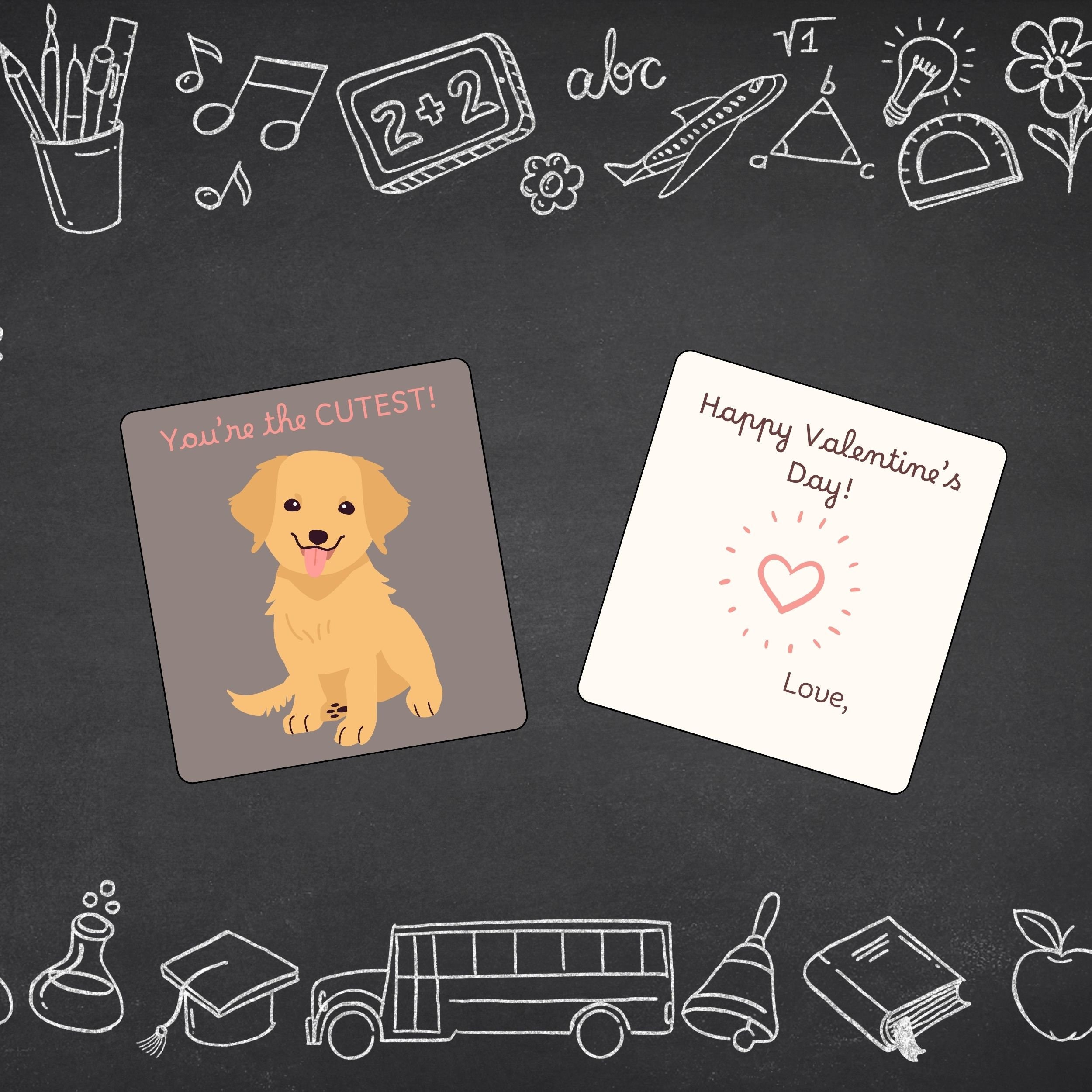 Printable Valentine's Day Cards for Classroom Exchange, 6 Cute Friends ...