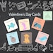 Printable Valentine's Day Cards for Classroom Exchange, 6 Cute Friends ...