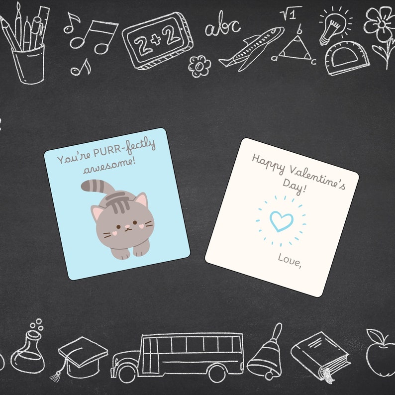 Printable Valentine's Day Cards for Classroom Exchange, 6 Cute Friends ...