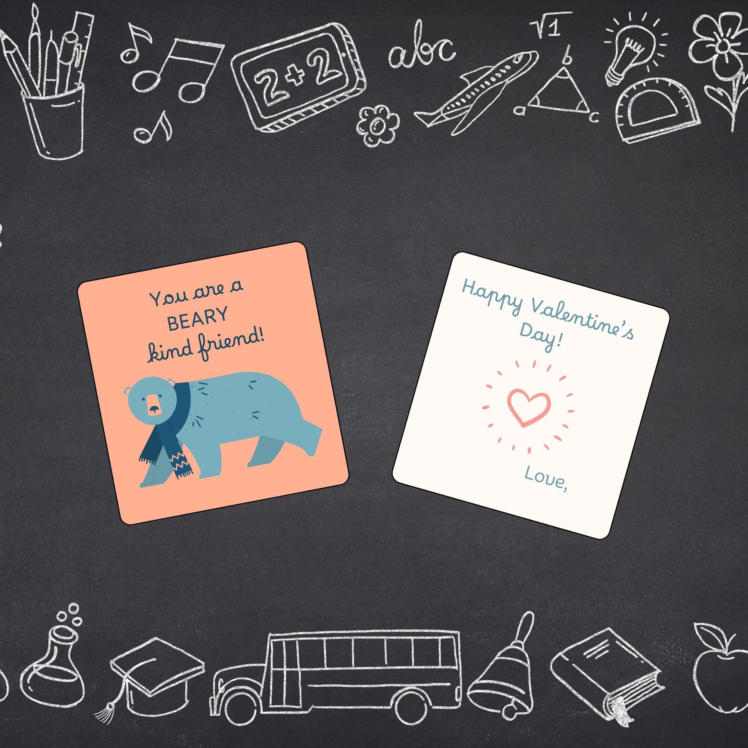 Printable Valentine's Day Cards for Classroom Exchange, 6 Cute Friends ...