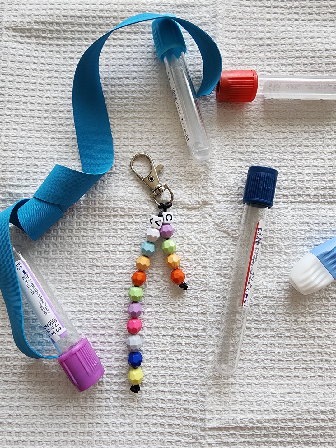 Faceted - Order of Draw Badge Clip/keychain - Venous AND Capillary - Etsy